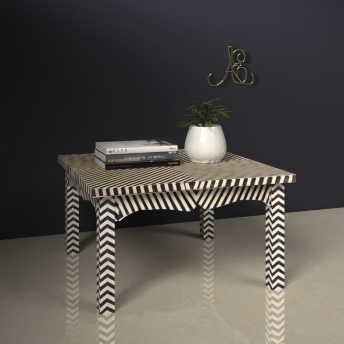 Shop Modern Bone Inlay Chevron Coffee Table Online